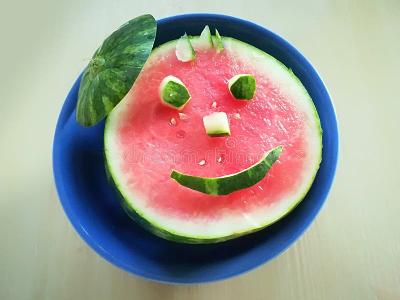 Watermelon, Laughing Watermelon Stock Photo - Image of ripe, nature ...