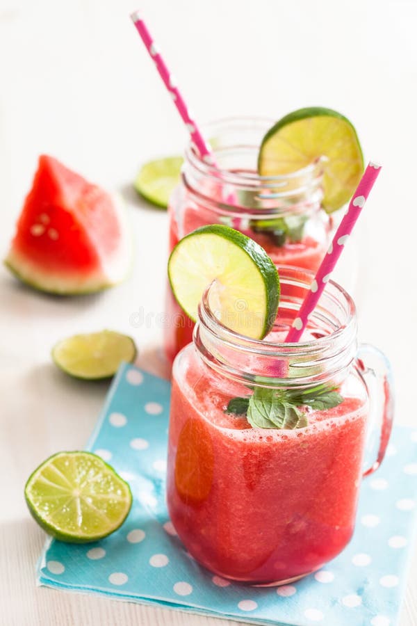 Watermelon and lime drink stock photo. Image of melon - 53938202