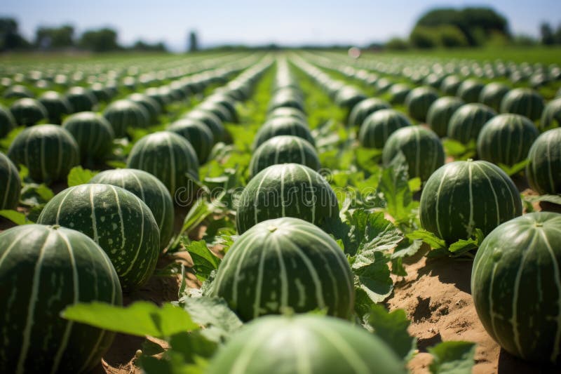 Watermelon lines in stock illustration. Illustration of farming - 331133085