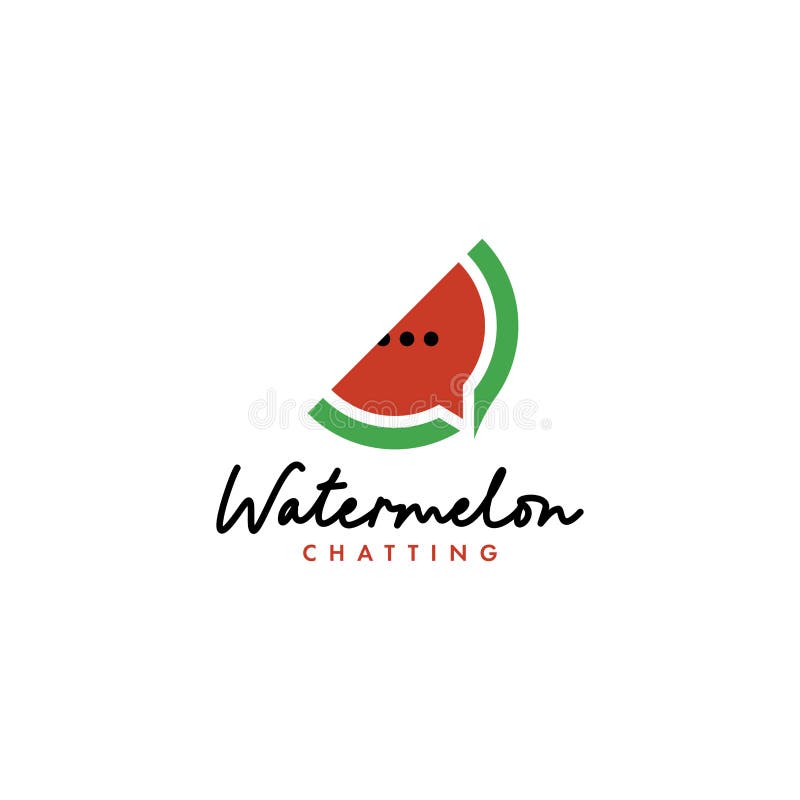 Watermelon Logo Design Concept Vector Stock Illustration - Illustration ...