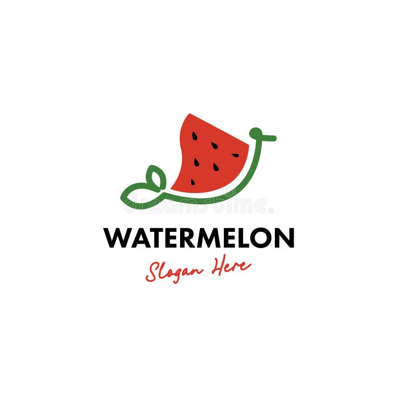 Watermelon Logo Design Concept Vector Stock Illustration - Illustration ...