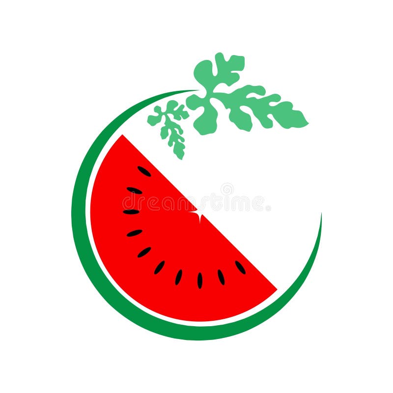 Watermelon Logo Icon Design Stock Vector - Illustration of vegetarian ...