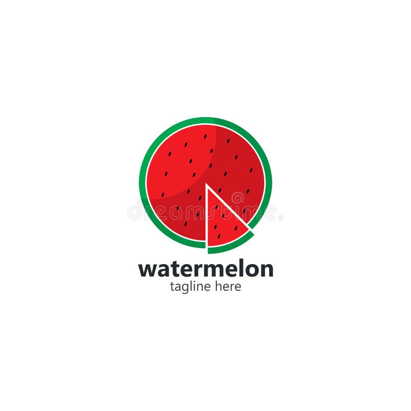 Watermelon Logo Vector Icon Concept Stock Vector - Illustration of food ...