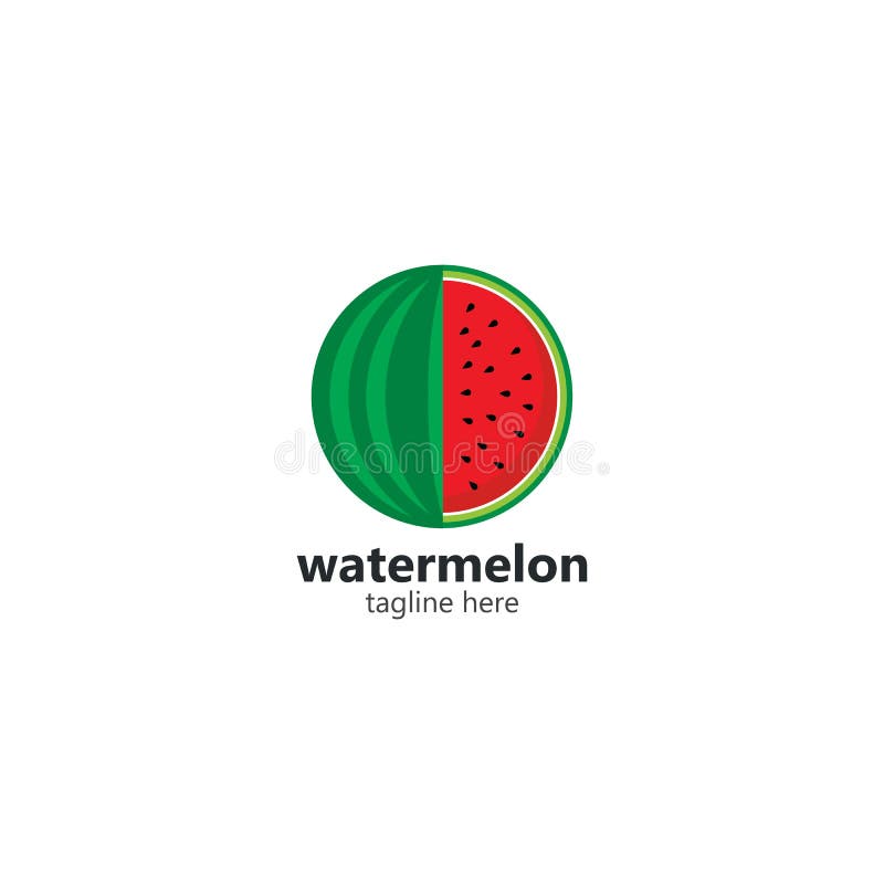 Watermelon Logo Vector Icon Concept Stock Vector - Illustration of diet ...
