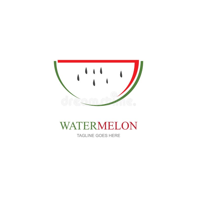 Watermelon Logo Vector Template, Creative Watermelon Logo Design Concepts Stock Vector ...
