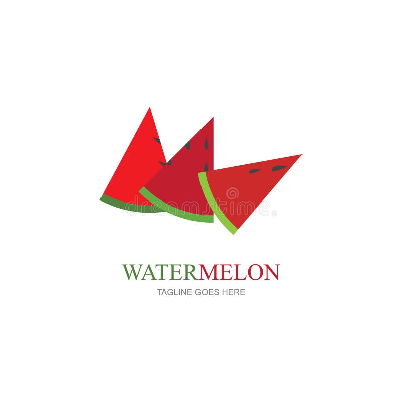 Watermelon Logo Vector Template, Creative Watermelon Logo Design Concepts Stock Vector ...