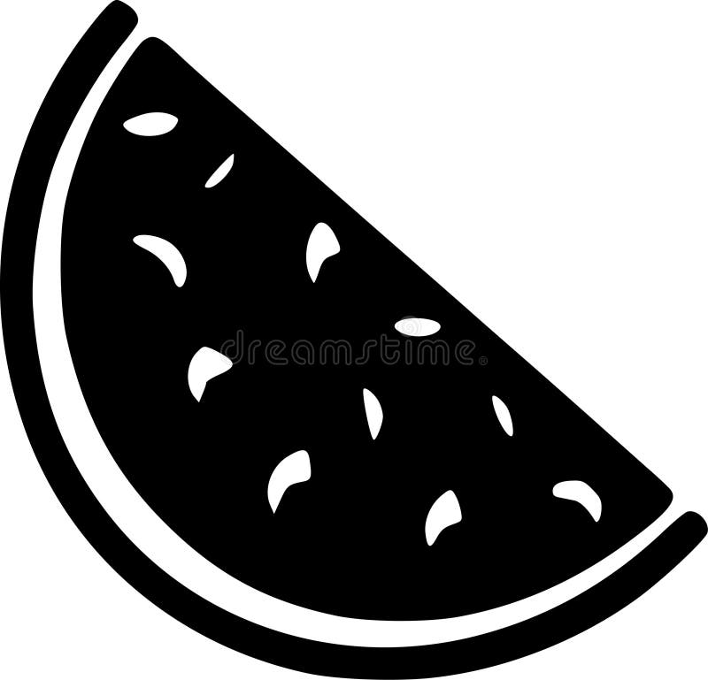 Watermelon - Minimalist and Simple Silhouette - Vector Illustration ...