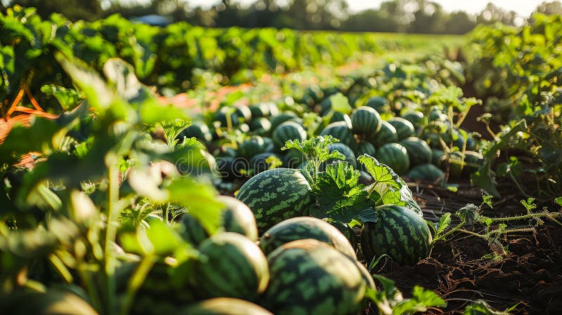 Watermelon Patch stock photo. Image of organic, fresh - 330758538