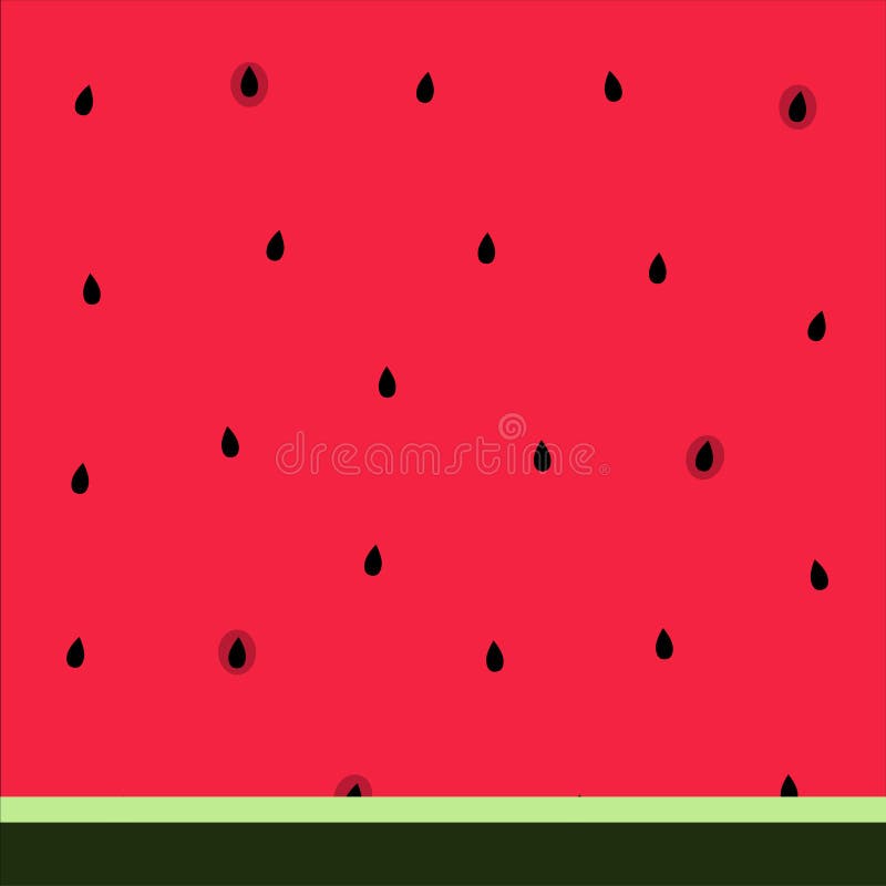 Watermelon Pulp Pattern Vector Illustration in Flat Design Stock Vector ...