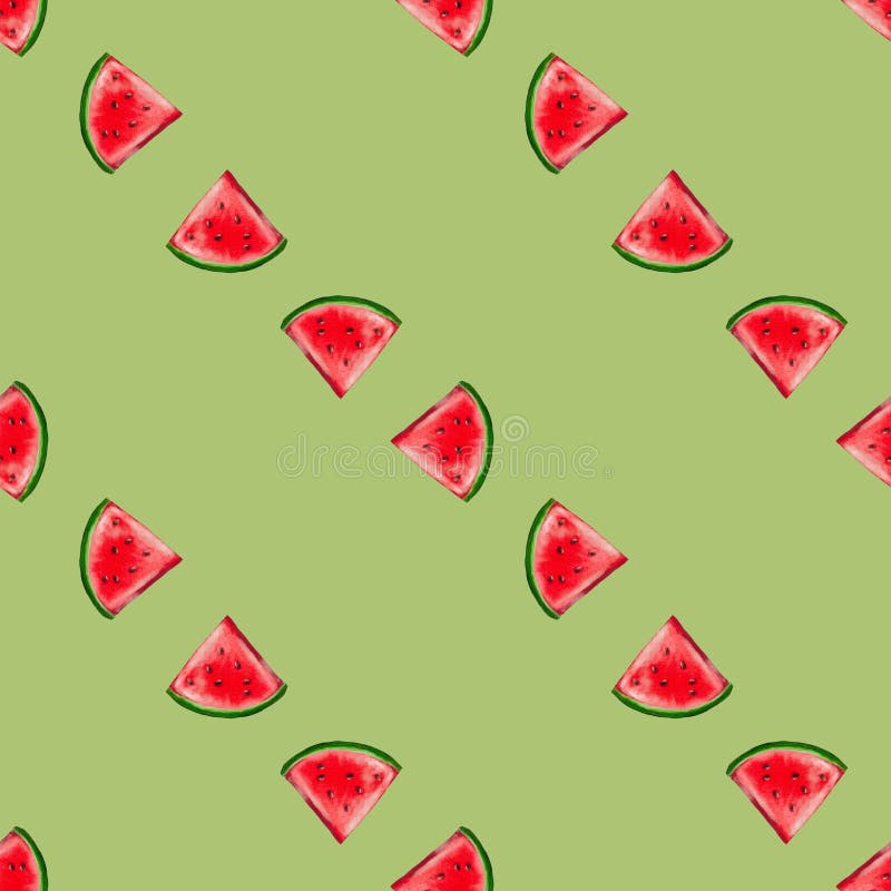 Watermelon Pattern Design for Fabric and Gift Wrapping Stock ...