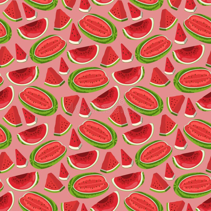Watermelon Pattern. Seamless Pattern Texture Design Stock Vector ...