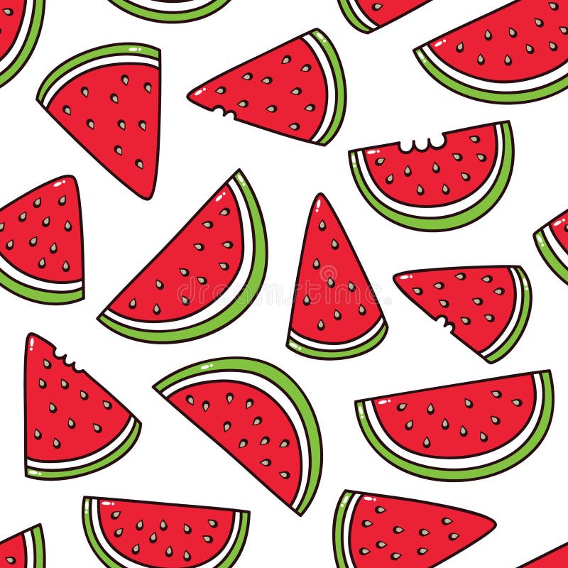 Watermelon pattern. stock vector. Illustration of glitter - 40952632