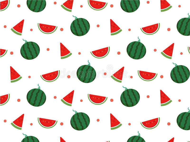 Watermelon patterns stock vector. Illustration of vegetables - 182700485
