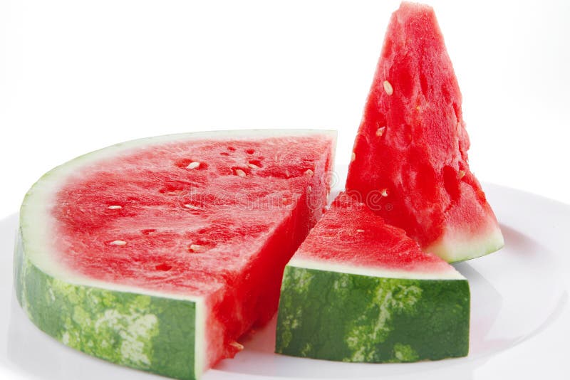 Watermelon pieces stock image. Image of pink, summer - 14725927