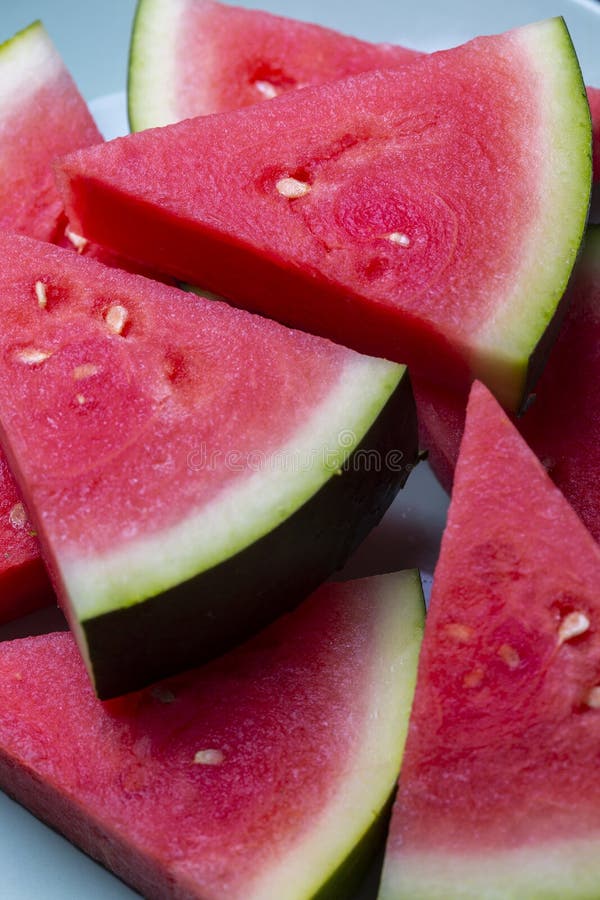 Watermelon and Watermelon Pieces Stock Image - Image of ripe, green ...