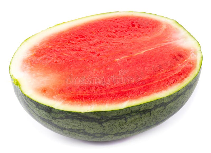 Watermelon and Watermelon Pieces Isolated on a White Background Stock ...