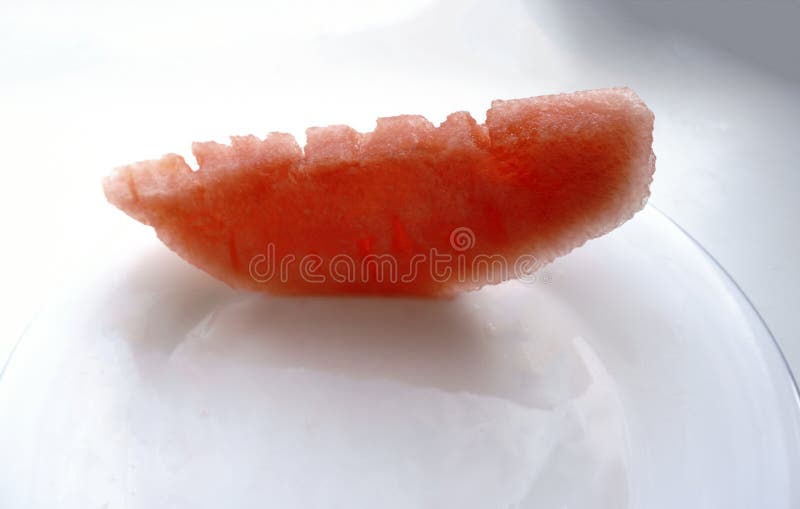 Watermelon and Watermelon Pieces Semicircle . Stock Photo - Image of ...