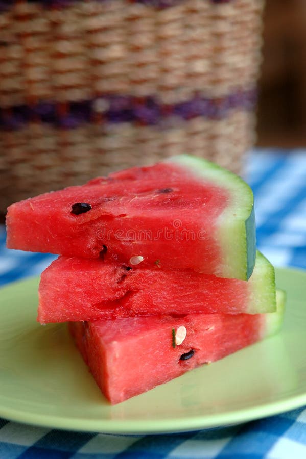 Watermelon pieces stock photo. Image of activity, july - 43452482