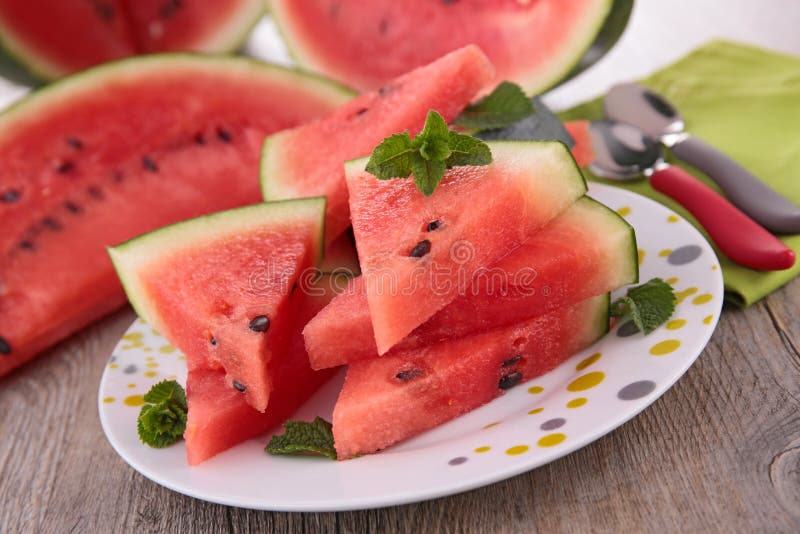 Watermelon stock image. Image of plate, freshness, refreshment - 41257435 Watermelon stock image. Image of plate, freshness, refreshment - 41257435
