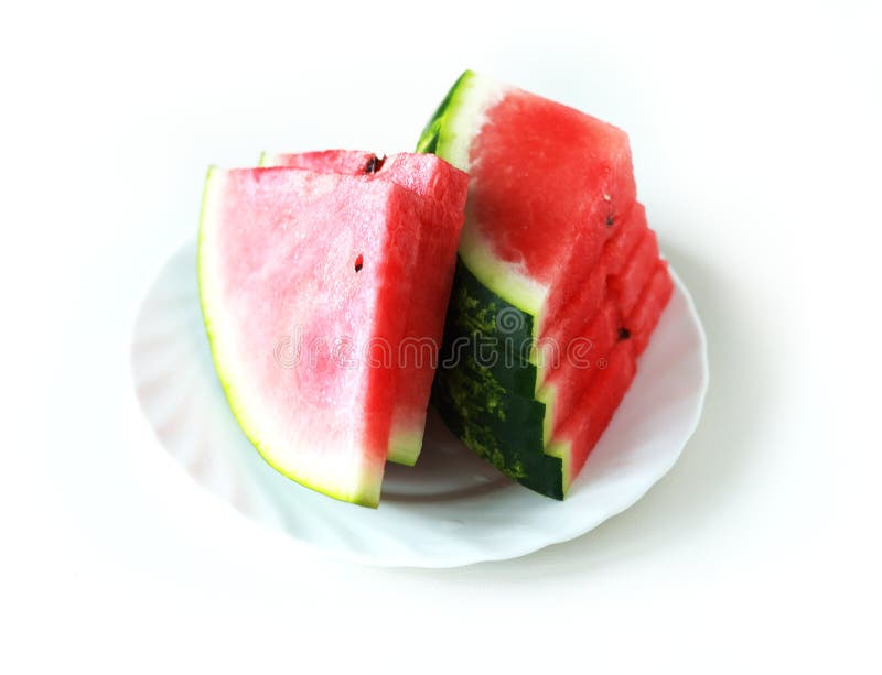 Watermelon on a plate stock photo. Image of nature, freshness - 54523444