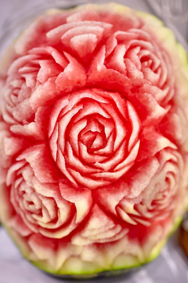 Fruit Decoration Watermelon. Stock Photo - Image of creative, isolated ...