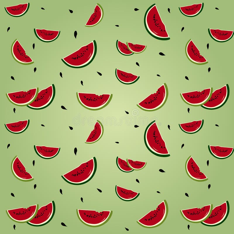 Watermelon seamless stock vector. Illustration of composition - 28866413