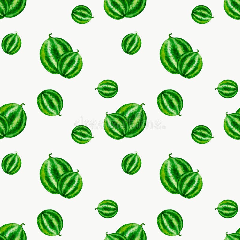 4001 Watermelon Seamless Watercolor Pattern Design Tracery Texture ...