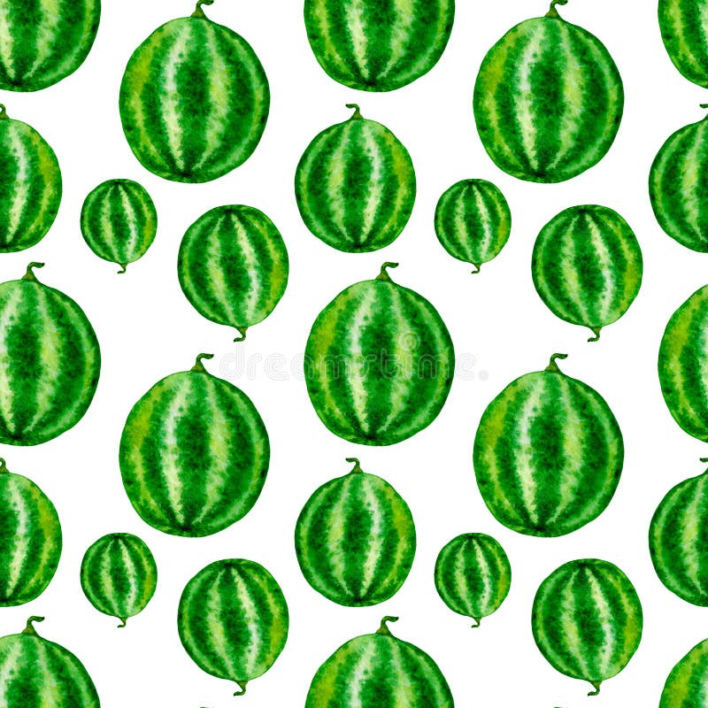 4003 Watermelon Seamless Watercolor Pattern Design Tracery Texture ...