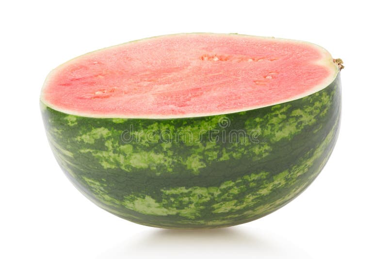 Watermelon Section , Clipping Path Stock Image - Image of natural ...
