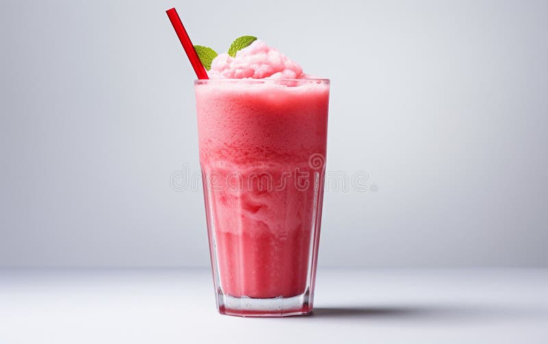 Watermelon Shake on Clear Background Stock Illustration - Illustration ...