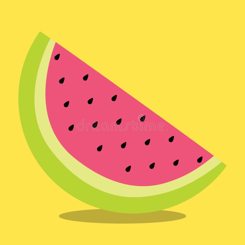 Watermelon shapes half 02 stock vector. Illustration of shapes - 197990064