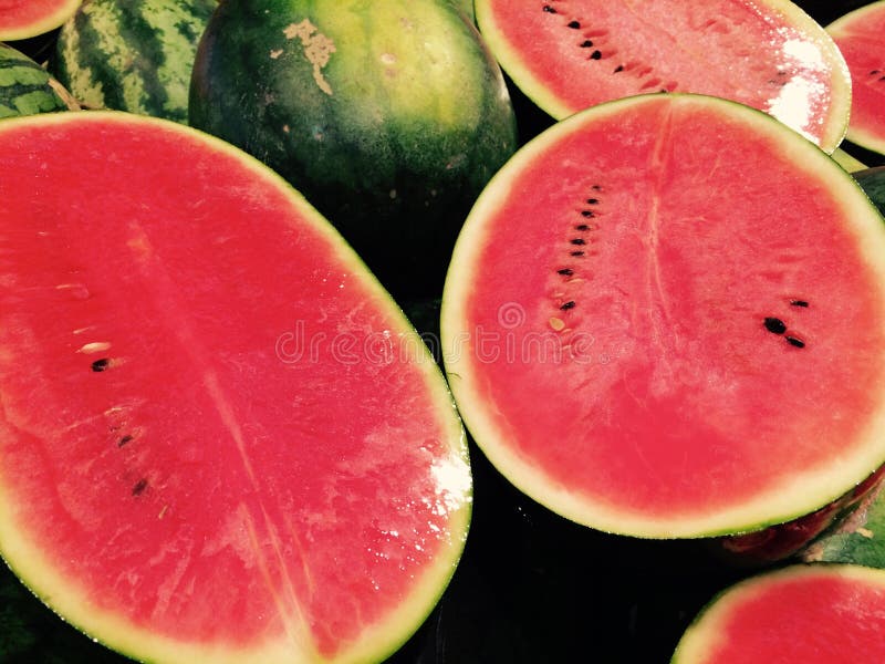 Watermelon Show Red Inside Stock Photos - Free & Royalty-Free Stock ...