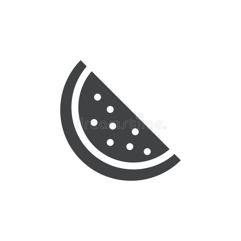 Watermelon Slice Icon Simple Vector Symbol Stock Vector - Illustration ...