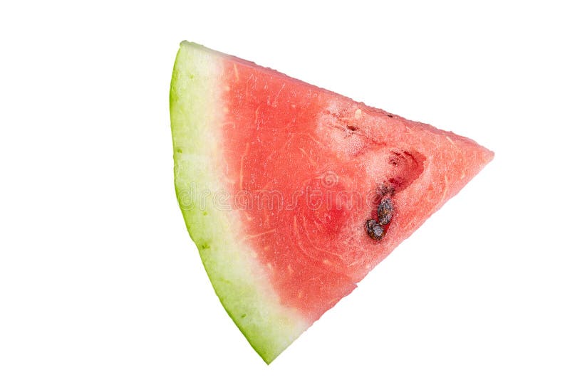 517 Watermelon Triangle Slice Isolated White Background Stock Photos ...