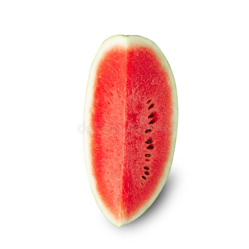 Watermelon Slice Isolated on White Background with Clipping Path, Full ...