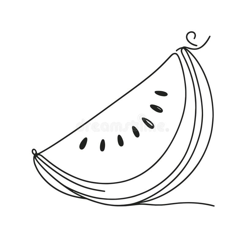 Watermelon Half Outline Stock Illustrations – 985 Watermelon Half ...