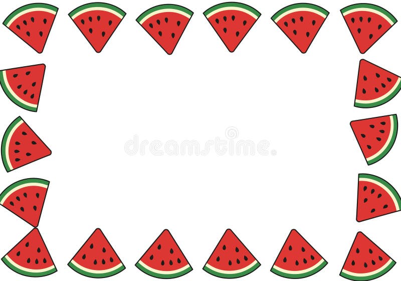 Faded Watermelon Border