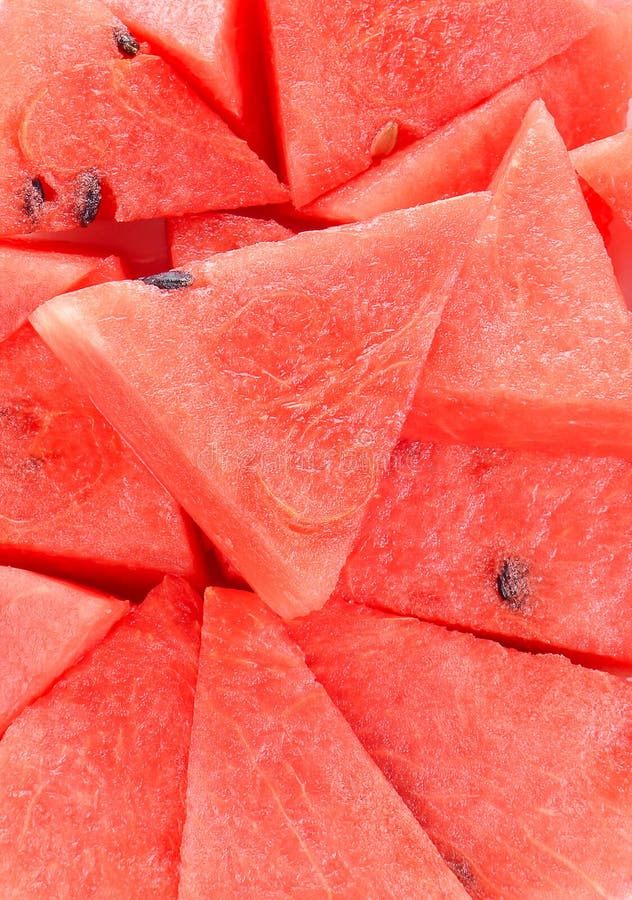Watermelon Slices with Bite Marks,Fruit for Summer. Stock Photo - Image ...