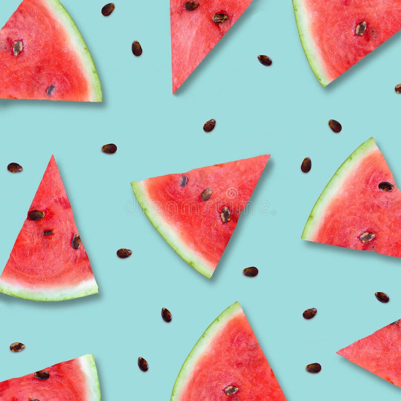 Watermelon slices pattern. stock photo. Image of green - 254396872