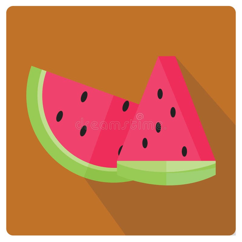 Watermelon Slices. Vector Illustration Decorative Design Stock Vector ...