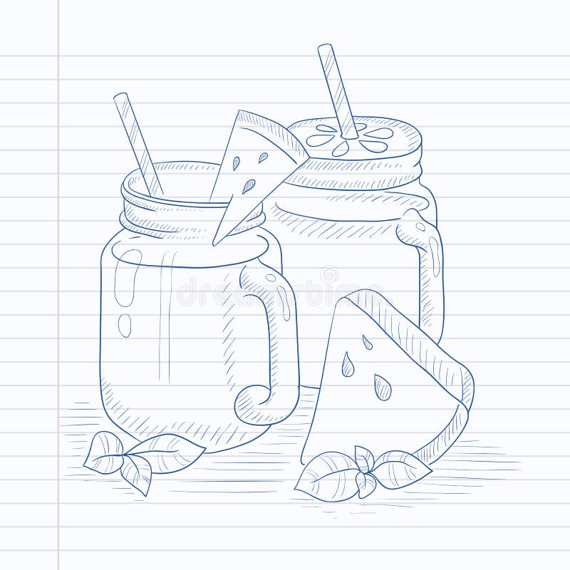 Watermelon Smoothie Stock Illustrations – 2,035 Watermelon Smoothie ...