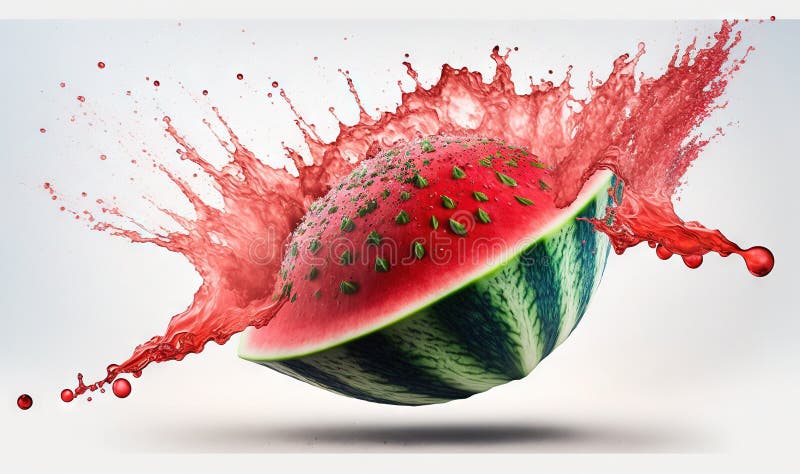 Watermelon Splash Strawberry Stock Illustrations – 570 Watermelon ...