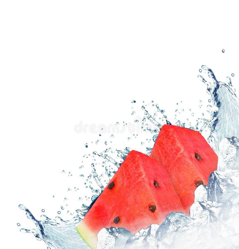 Watermelon splash stock image. Image of liquid, white - 211695961