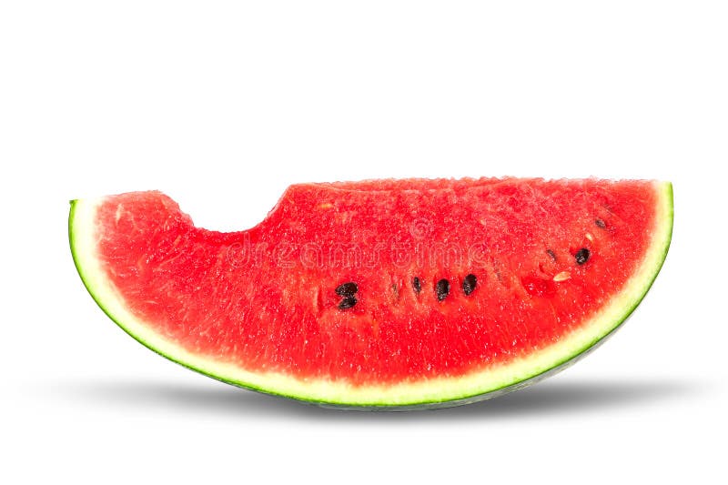 Watermelon Split on White Background Stock Image - Image of health ...