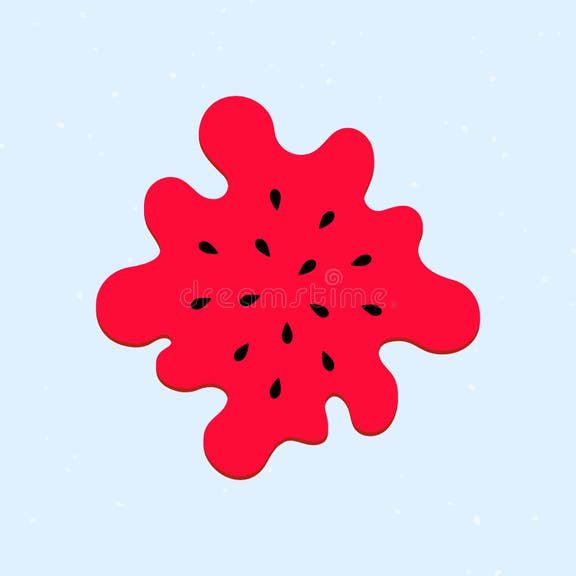 Watermelon stain isolated stock vector. Illustration of concept - 94163454
