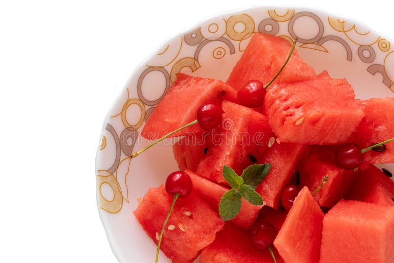 Watermelon and cherry stock image. Image of healthy - 148242633