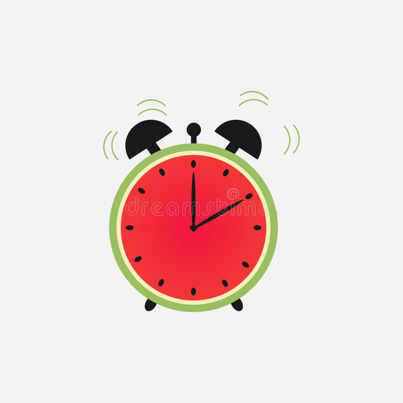 Watermelon Clock Stock Illustrations – 232 Watermelon Clock Stock ...