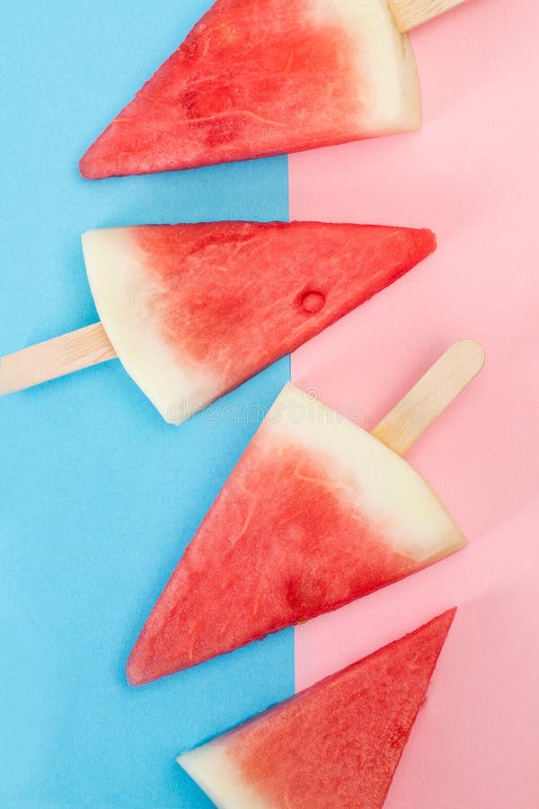 Watermelon with Triangle Shape Stock Photo - Image of fruit, juicy ...