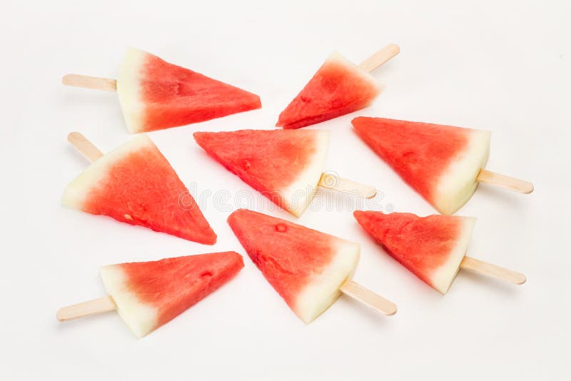 Watermelon with Triangle Shape Stock Image - Image of food, delicious ...