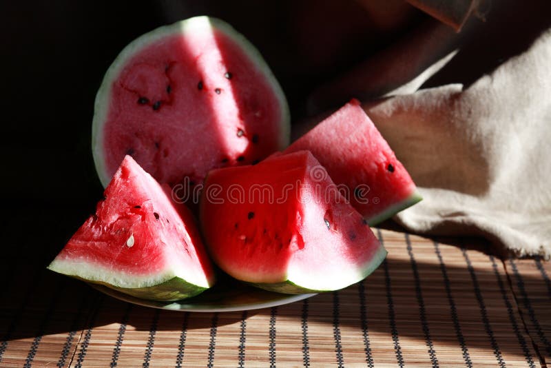 Watermelon Under Sunlight stock photo. Image of macro - 57864926